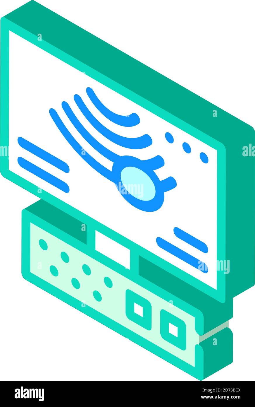 ultrasound equipment isometric icon vector illustration sign Stock ...