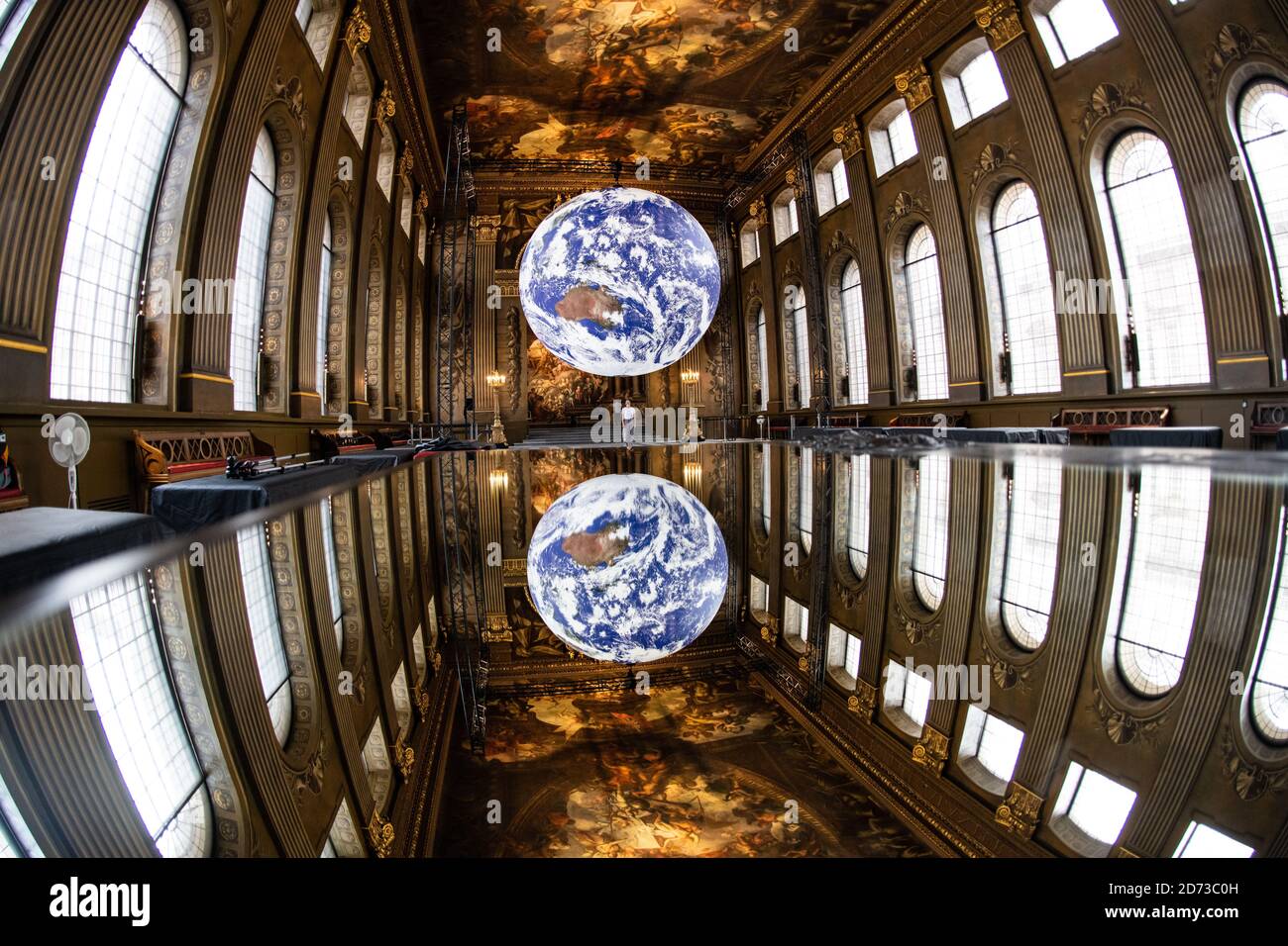 Luke Jerram's artwork Gaia, a replica of planet earth created using ...