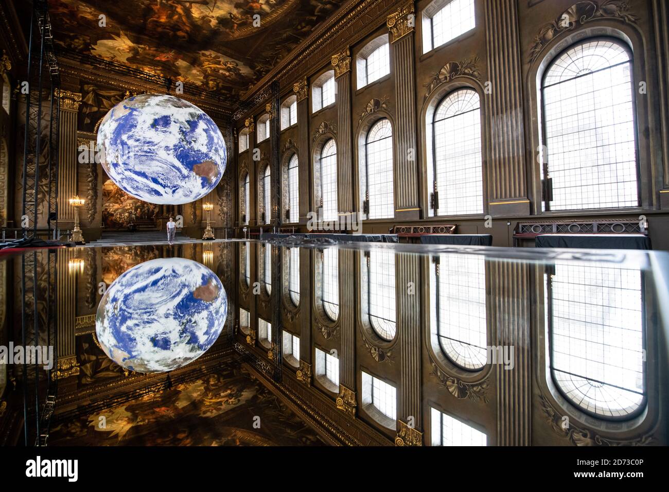 Luke Jerram's artwork Gaia, a replica of planet earth created using ...