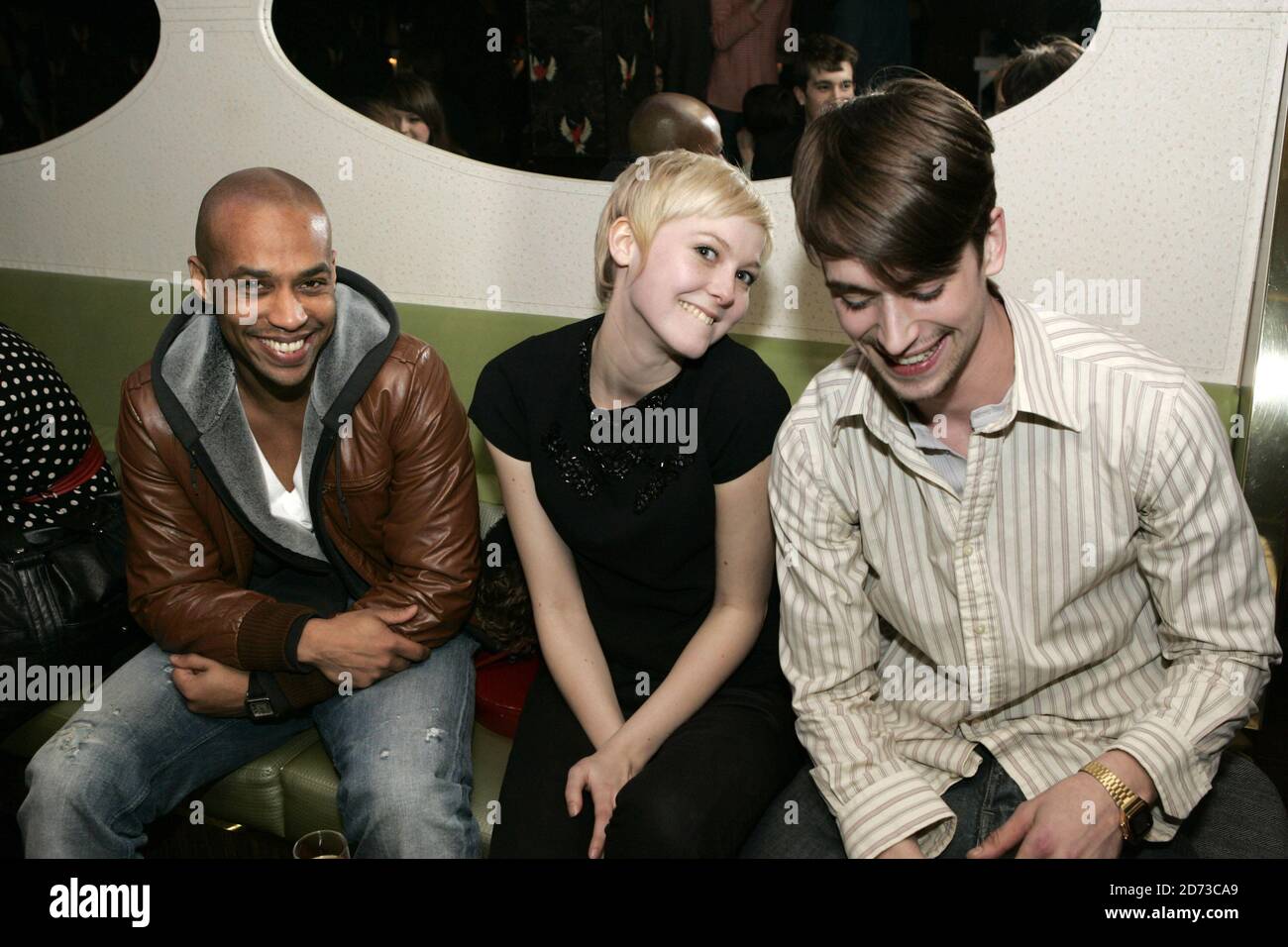 Guests (unnamed) at the Storm Model Agency's London Fashion Week party ...