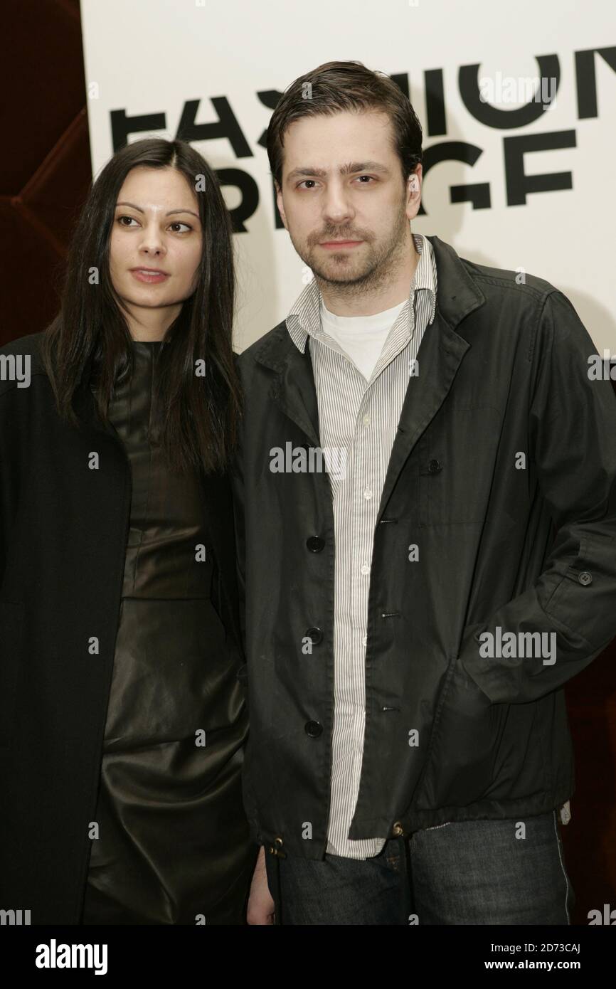Fiona Stanic and Alexander Sinha arriving at the Fashion Fringe 2008 ...