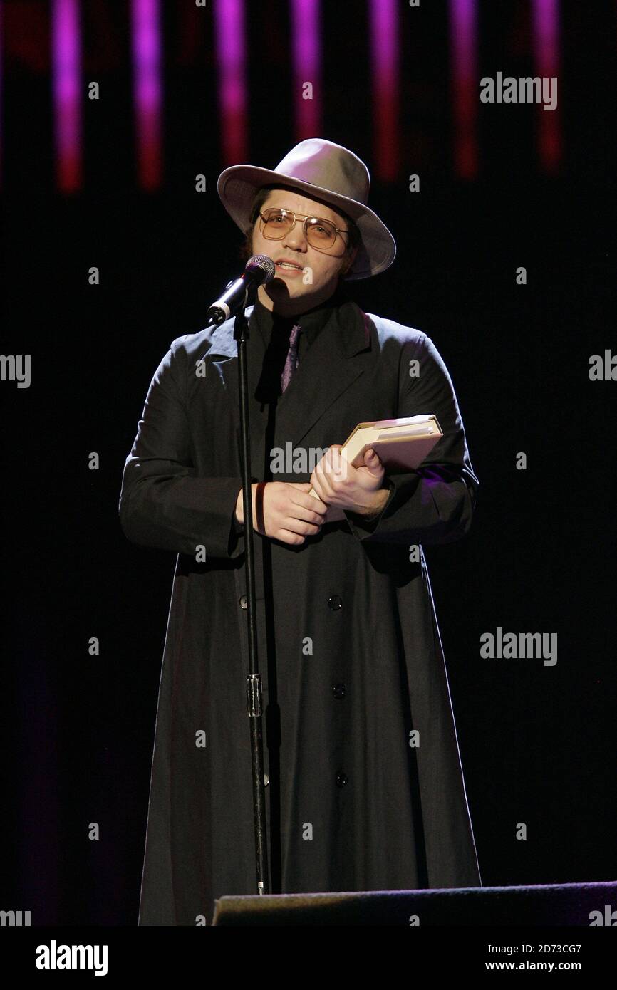 Comedian Garth Merengue performs at the Teenage Cancer Trust comedy ...