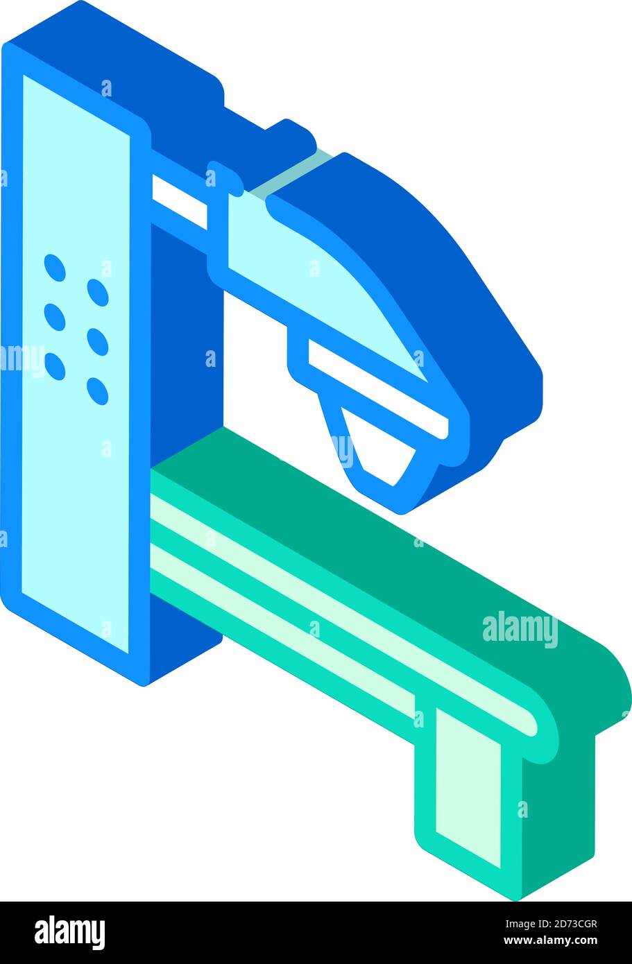 radiation therapy machine isometric icon vector illustration Stock ...