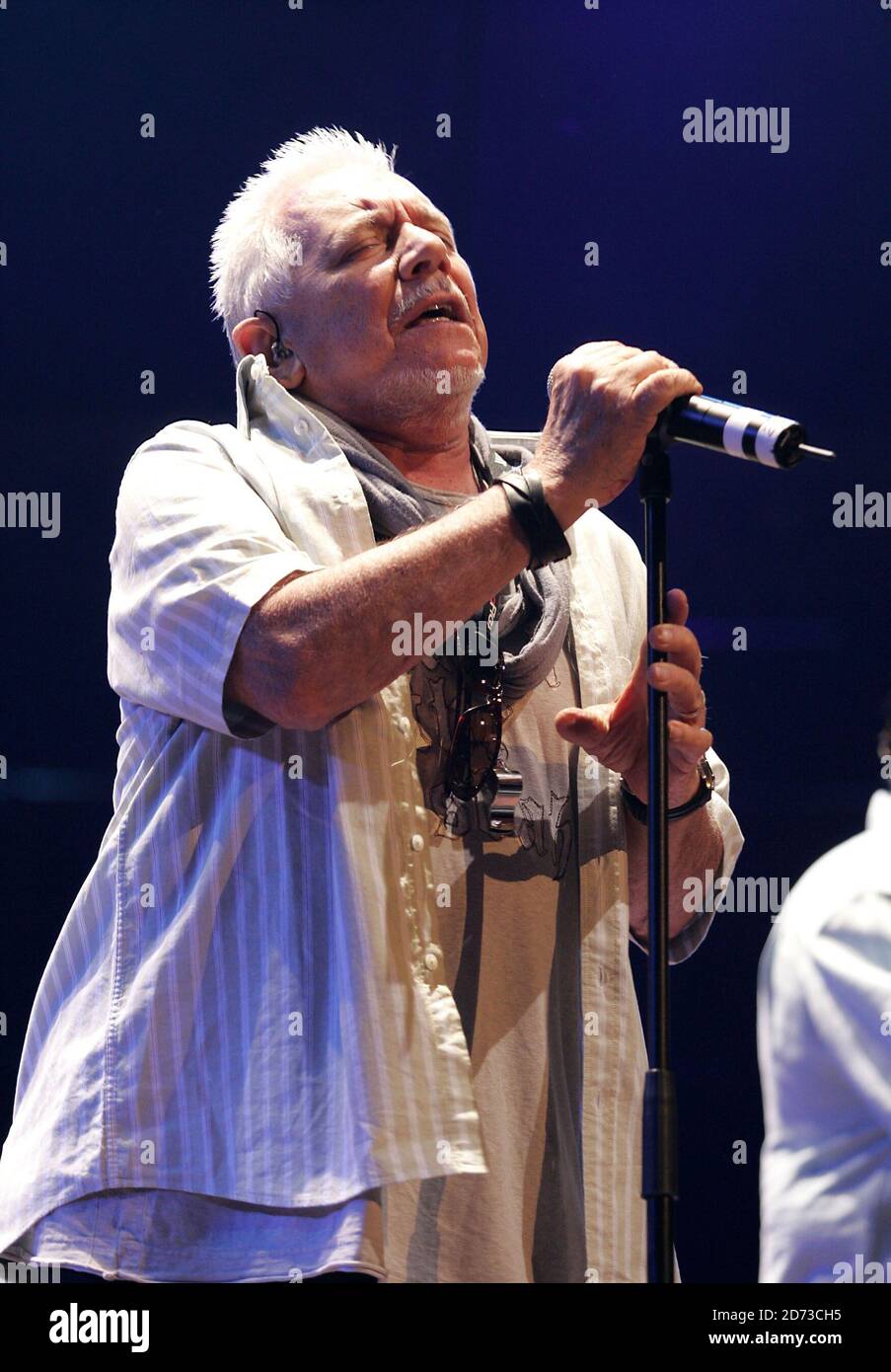 Eric Burdon performs on stage with WAR at the Royal Albert Hall in ...