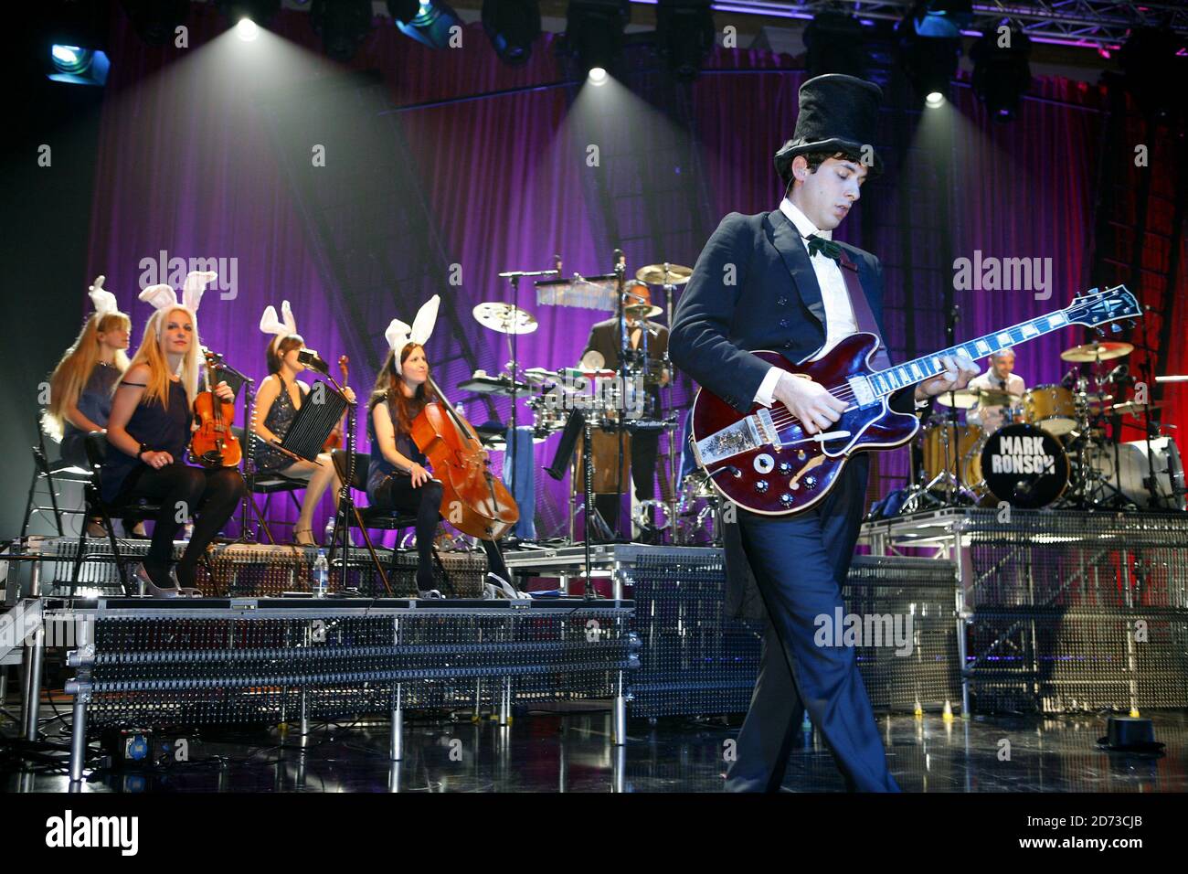 Mark Ronson performs at the Corsa Presents Bandstand, a new live music ...