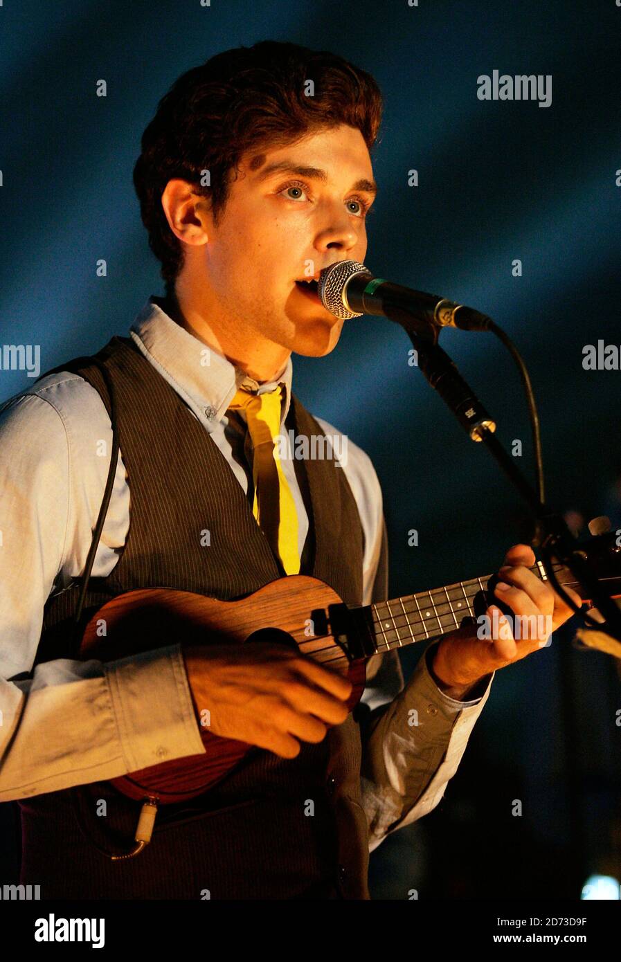 Charlie Fink of Noah and the Whale performs live during the recording ...