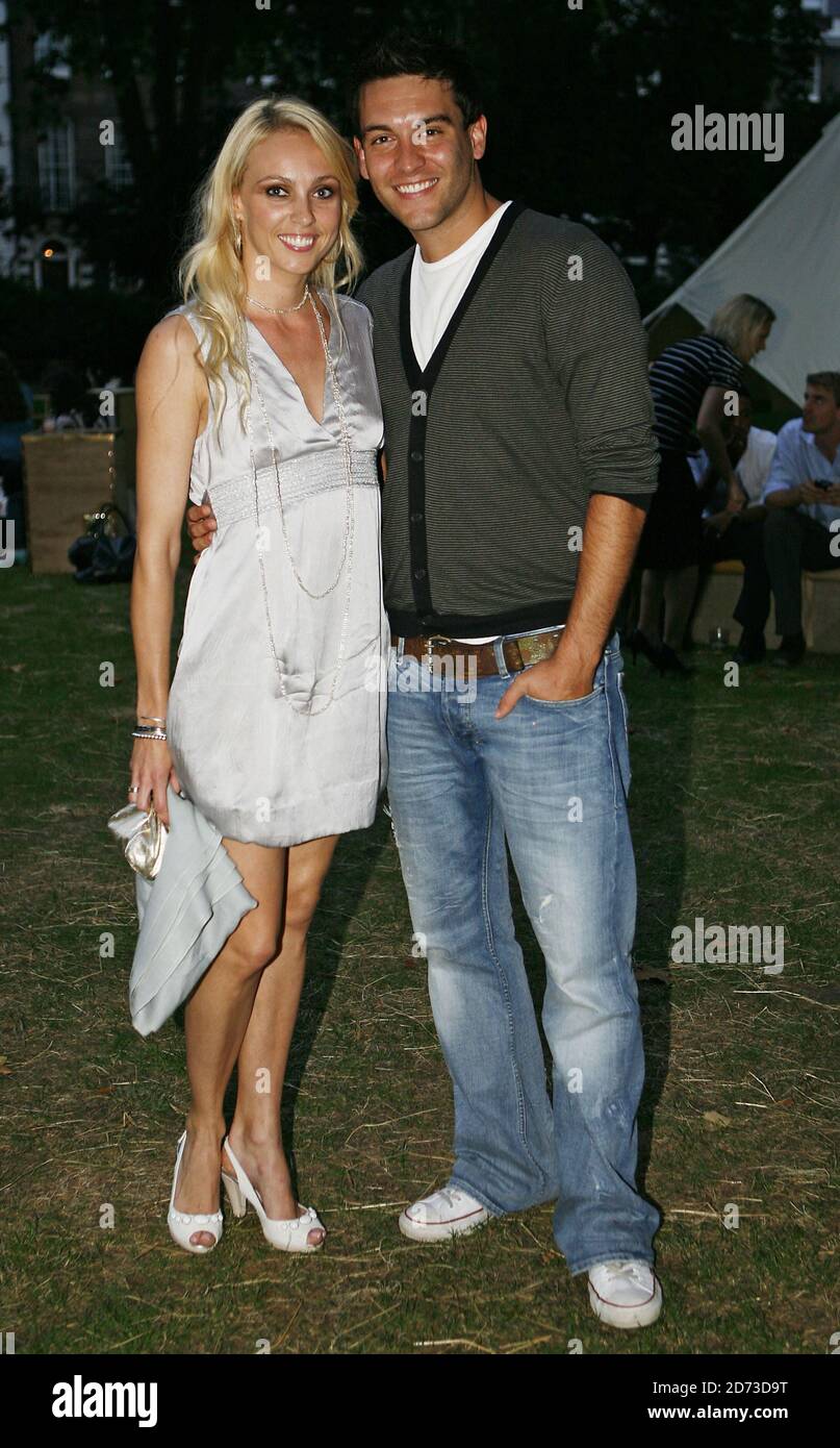 Camilla Dallerup and Kevin Sacre attending the African Oasis party ...