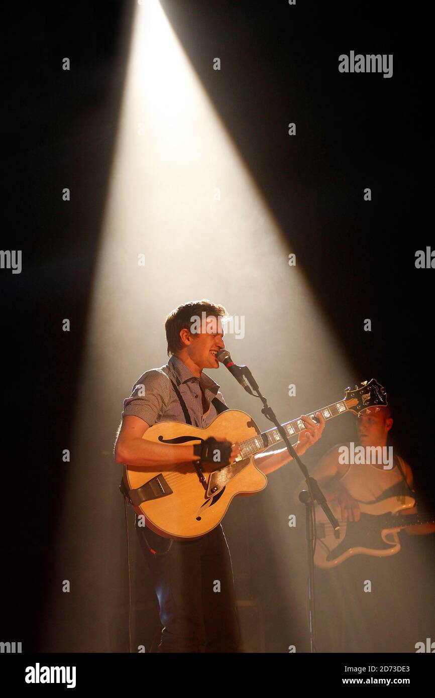 Hayden Thorpe of Wild Beasts performs live during the recording of ...