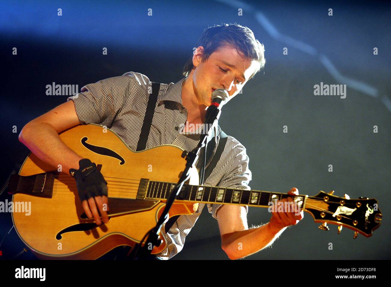 Hayden Thorpe of Wild Beasts performs live during the recording of ...