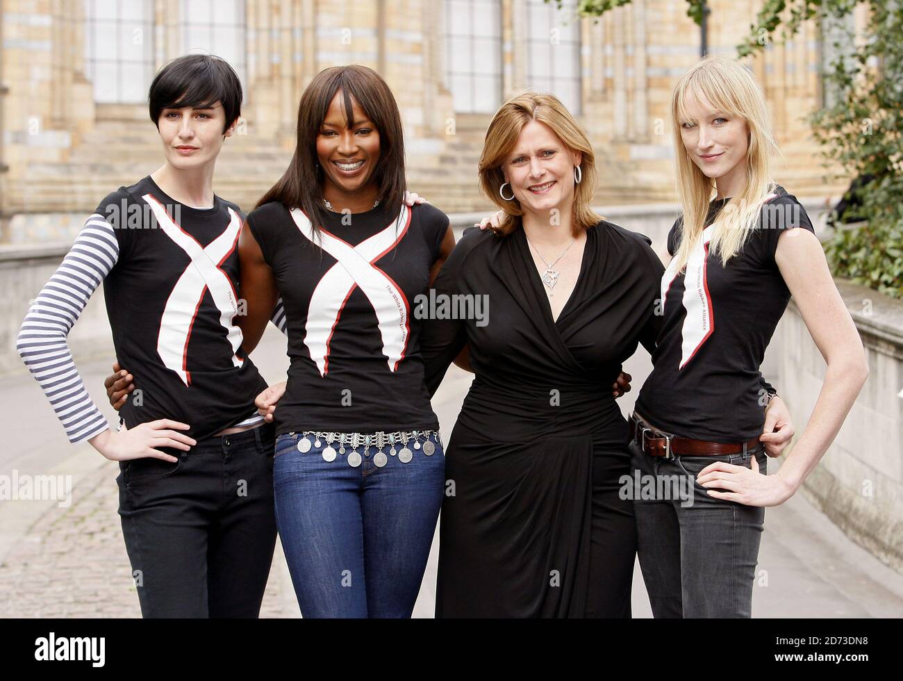 Erin O'Connor, Naomi Campbell, Sarah Brown and Jane Parfitt during a ...