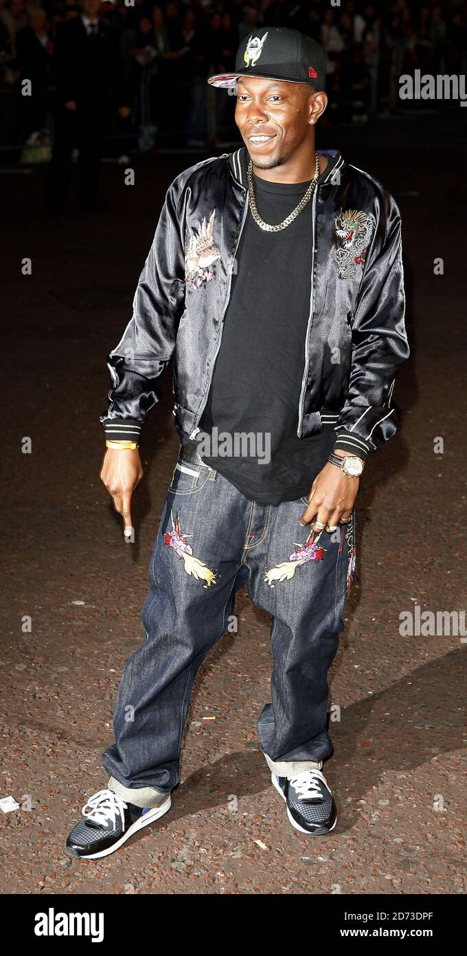 Dizzee Rascal arrives at the premiere of Tropic Thunder at the Odeon ...