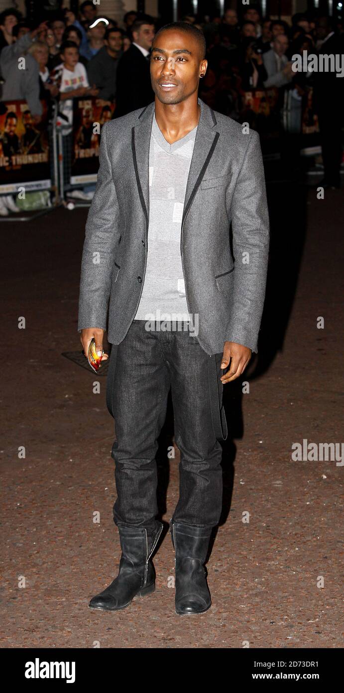 Simon Webb arrives at the premiere of Tropic Thunder at the Odeon ...