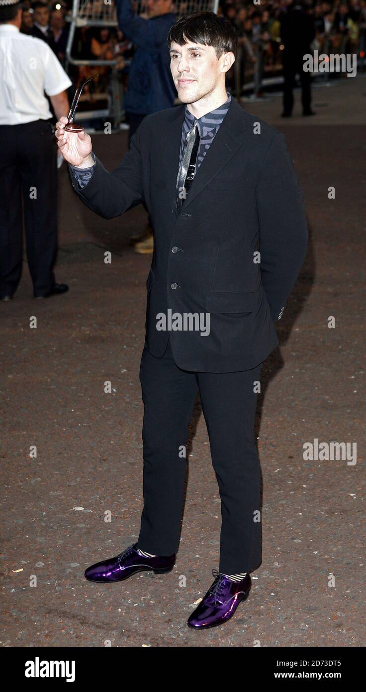 Sam Sparro arrives at the premiere of Tropic Thunder at the Odeon ...