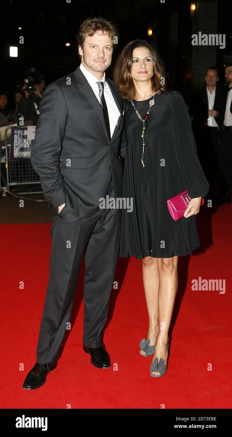 Colin Firth and Liva Guiggioli arriving at the Gala Screening of ...
