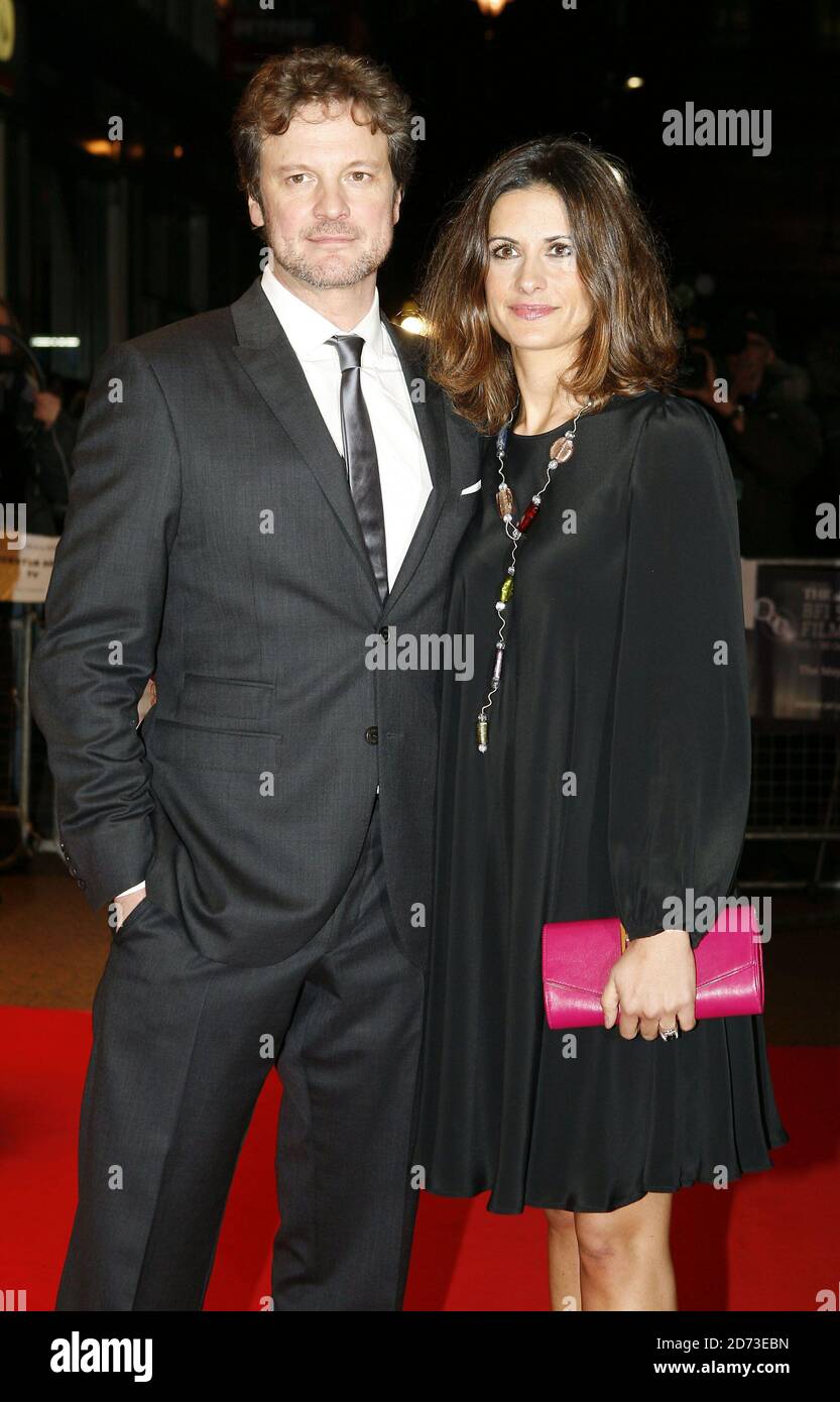 Colin Firth and Liva Guiggioli arriving at the Gala Screening of ...