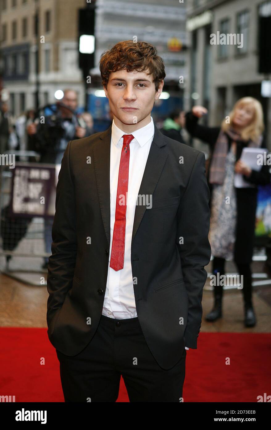 Augustus Prew arrives at the premiere of The Secret of Moonacre, part ...