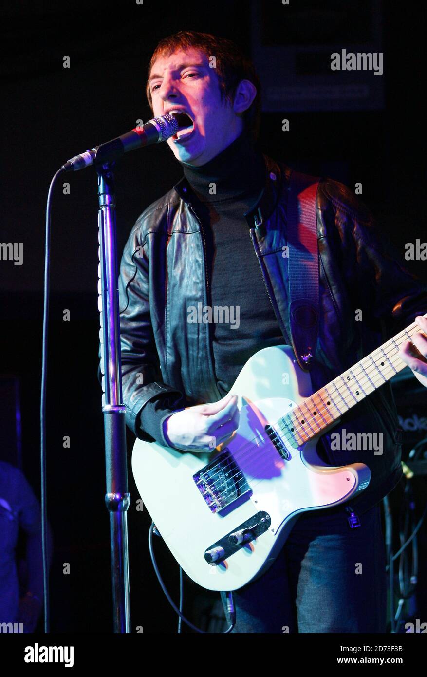 Tom Clarke of The Enemy performing at the launch of the Shockwaves NME ...