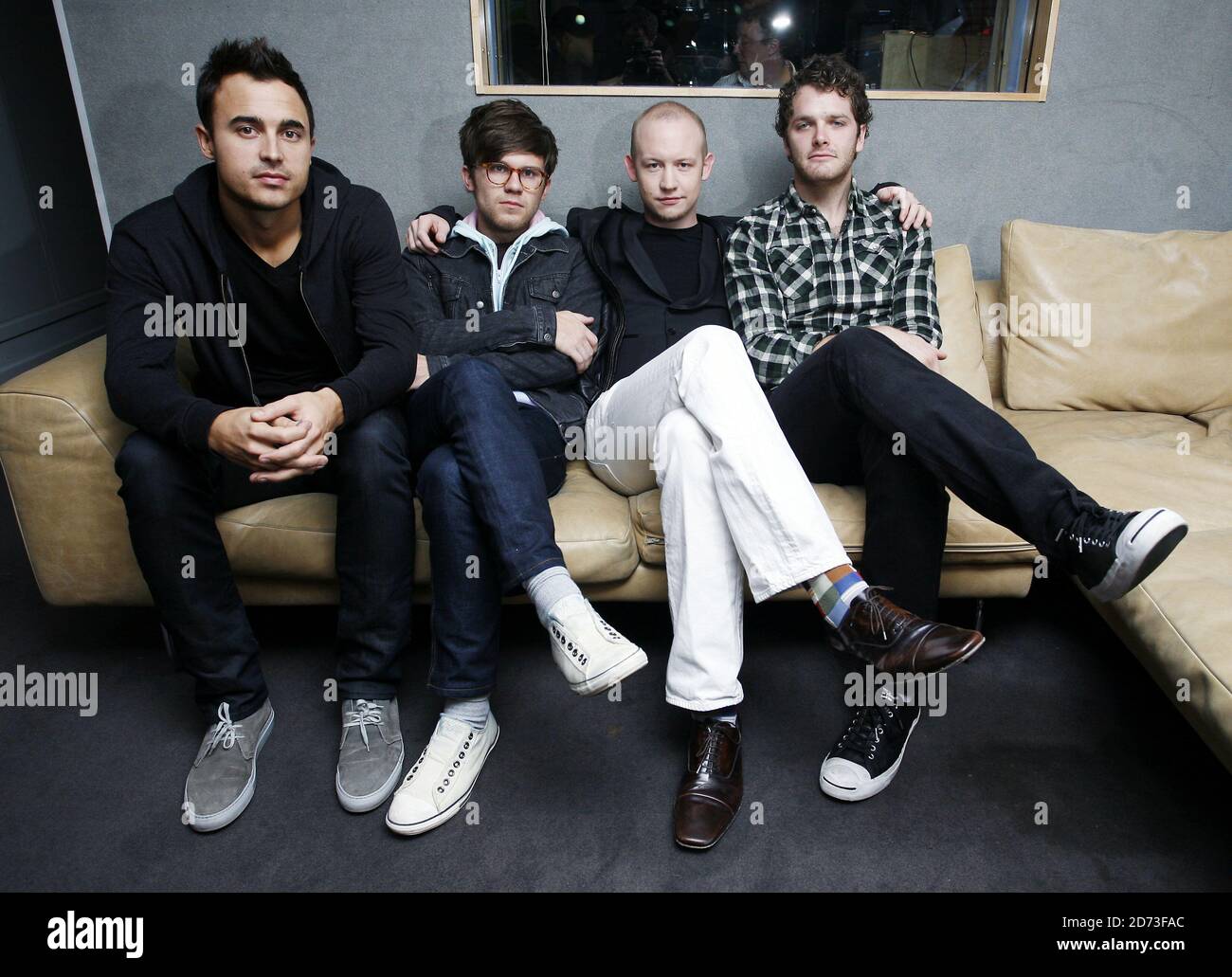 The Fray (l-r) Joe King, David Welsh, Isaac Slade and Ben Wysocki, pose ...