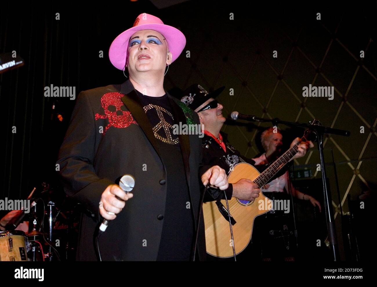 Boy George performs on stage at Le Pigalle Club on Piccadilly, central ...