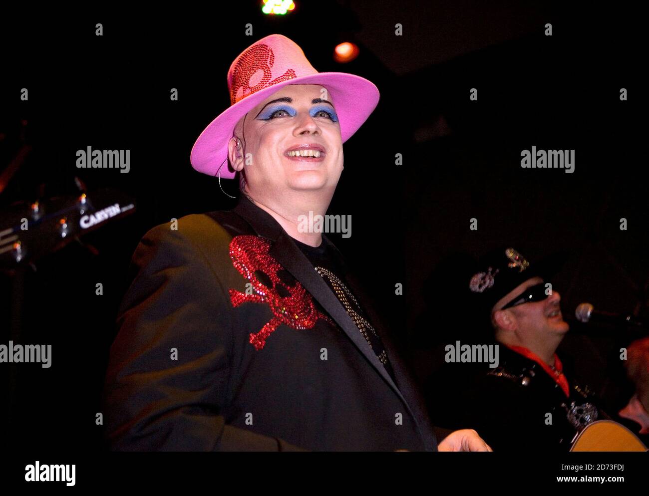 Boy George performs on stage at Le Pigalle Club on Piccadilly, central ...