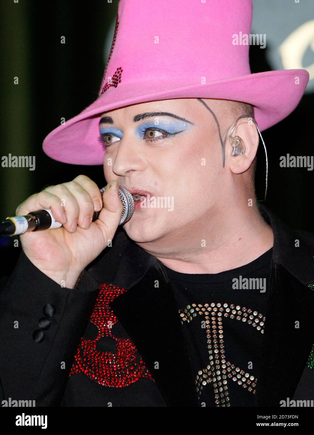 Boy George performs on stage at Le Pigalle Club on Piccadilly, central ...