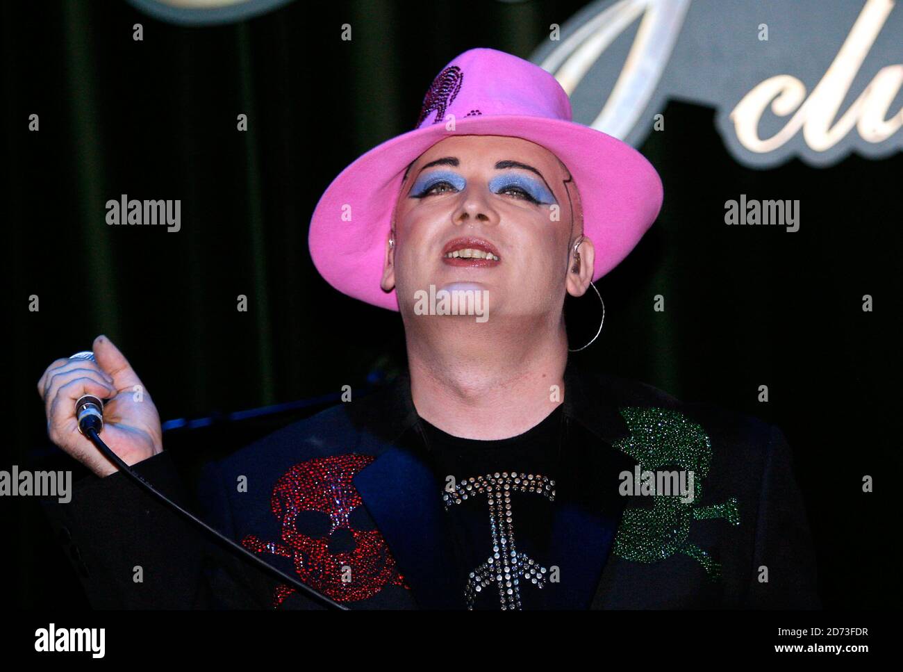 Boy George performs on stage at Le Pigalle Club on Piccadilly, central ...