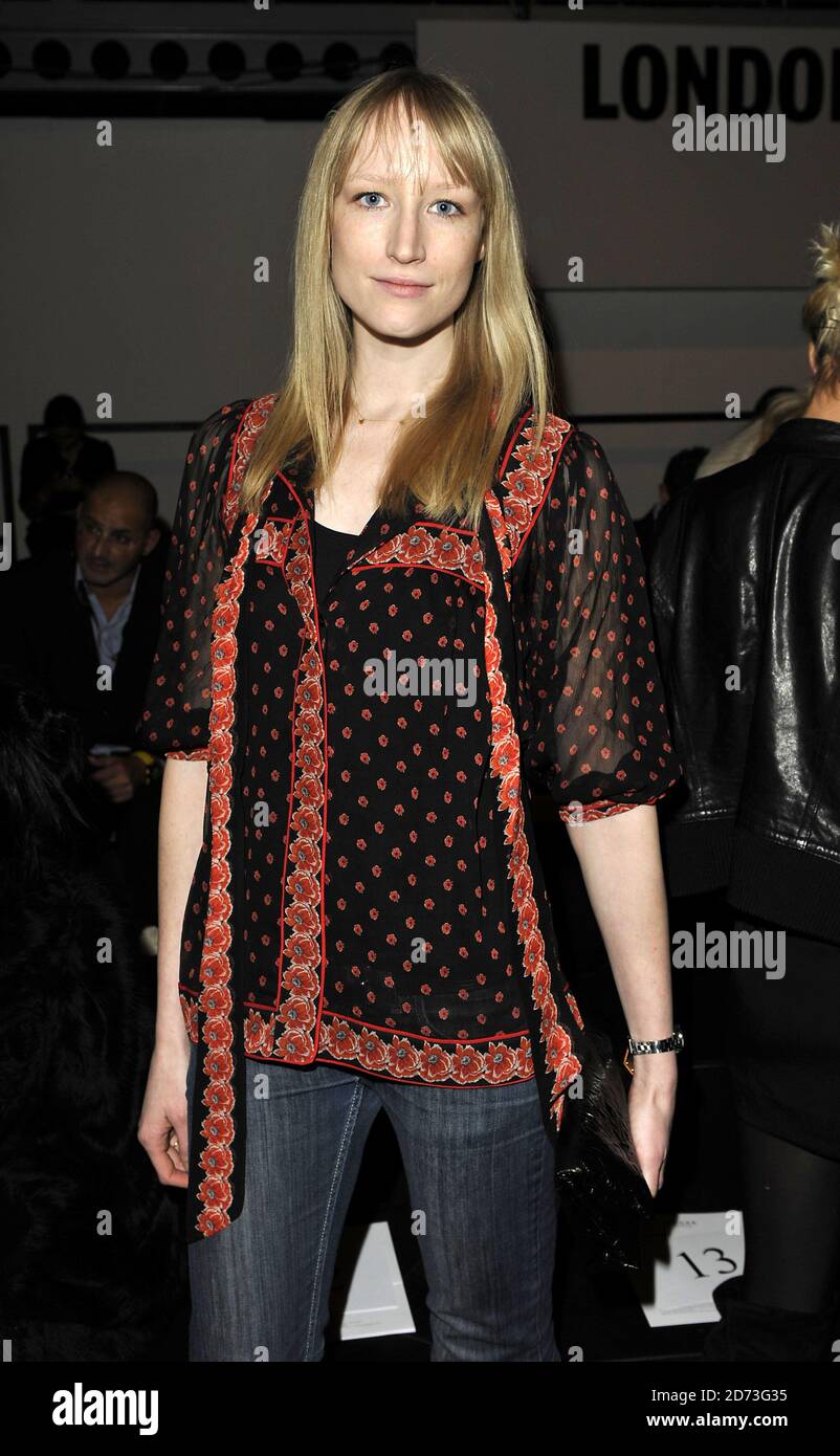 Jade Parfitt attending the Jaeger fashion show, held at the BFC tent in ...