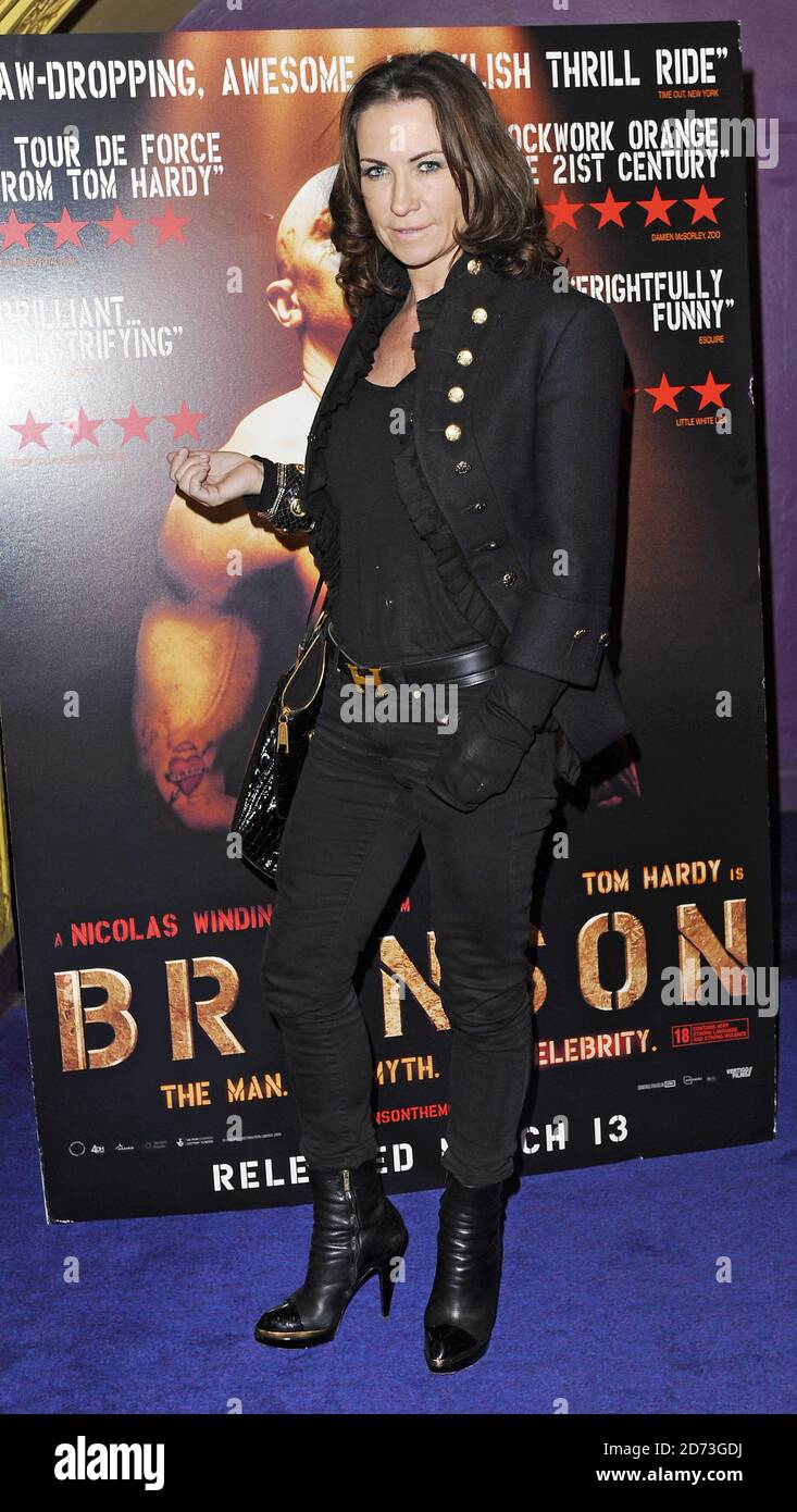 Meg Mathews attending a celebrity screening of Bronson, held at the ...