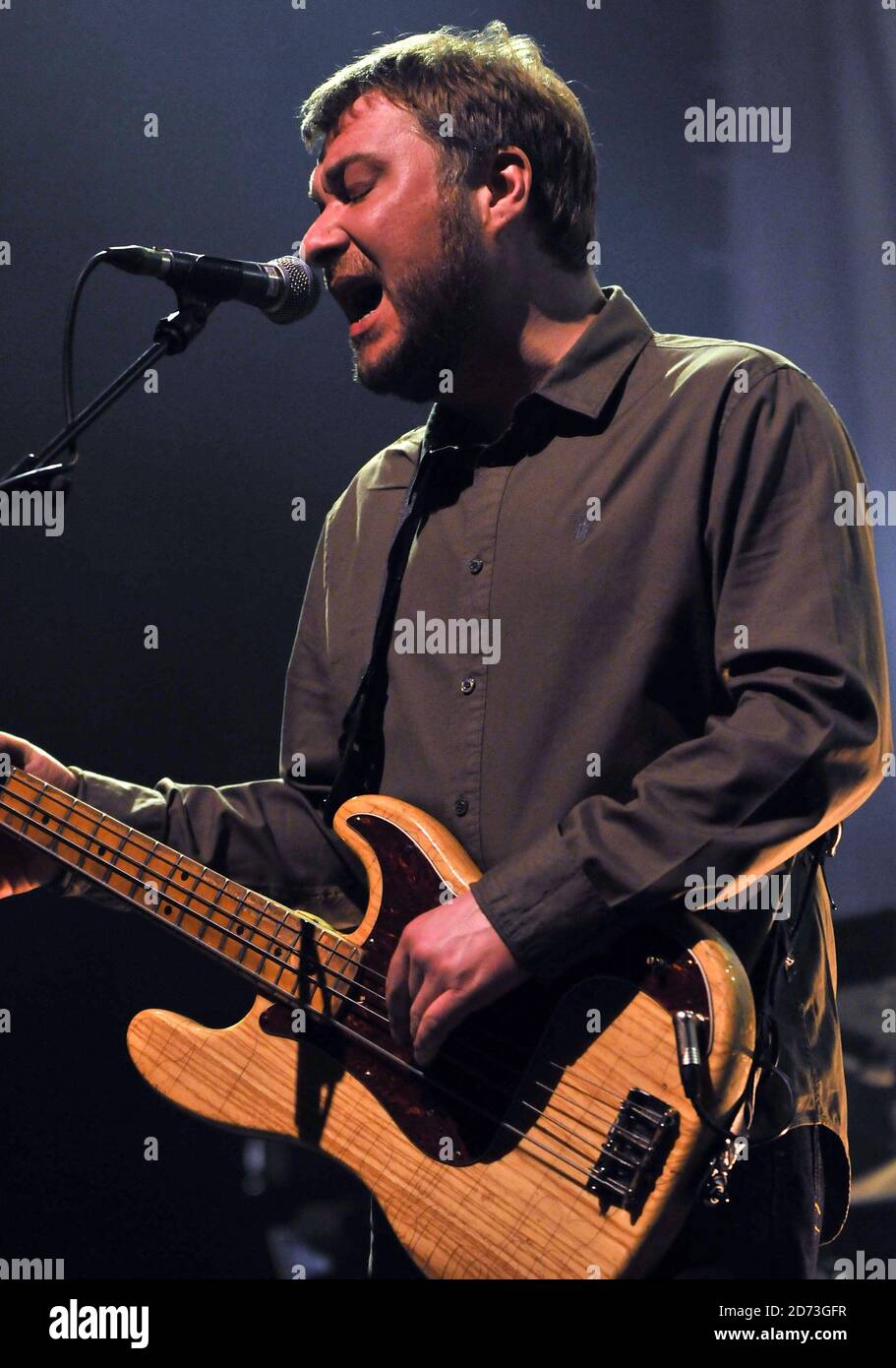 Jimi Goodwin of the Doves on stage at the Forum in Kentish Town, north ...