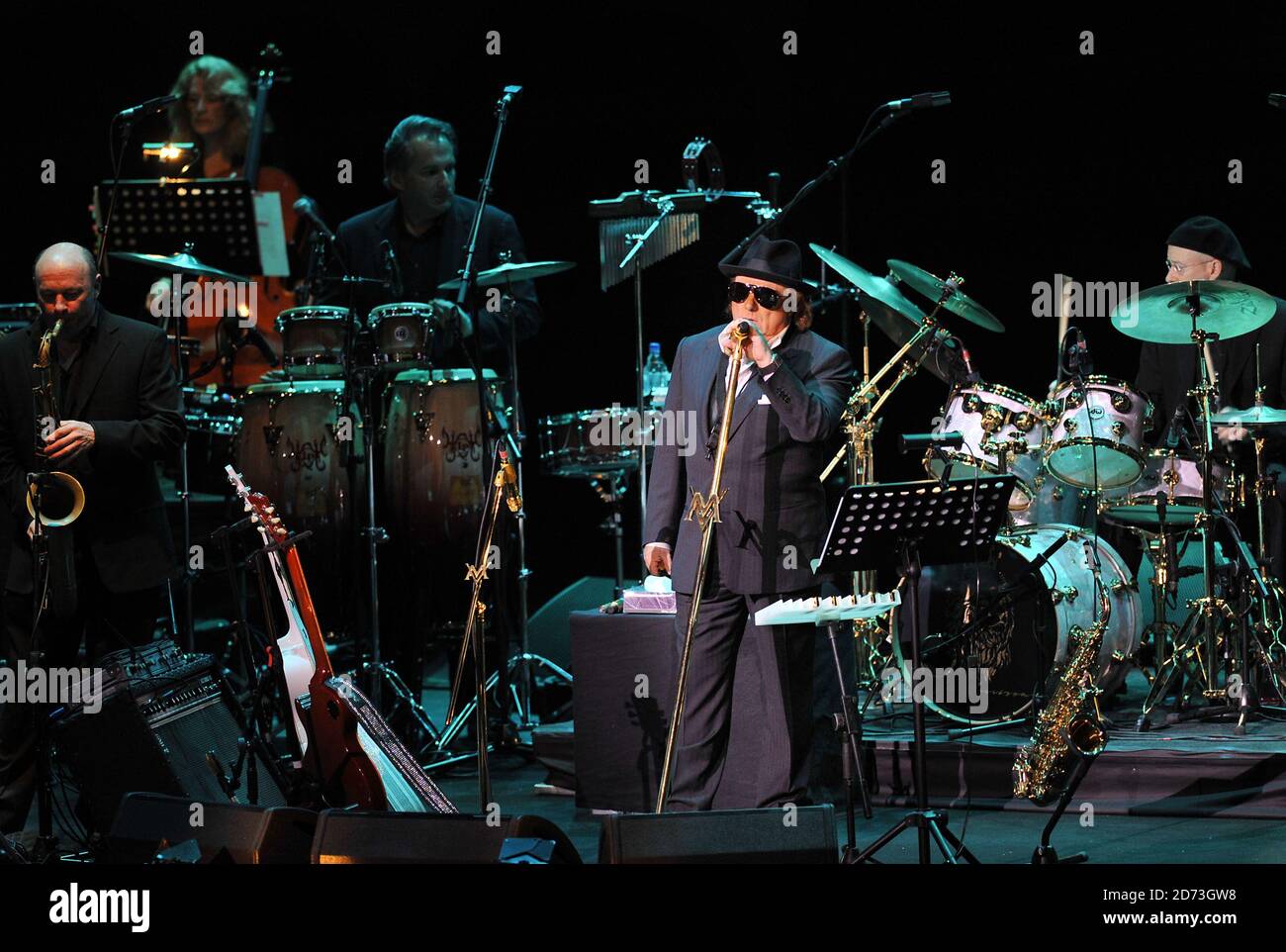 Van Morrison performs on stage at the Royal Albert Hall in west London ...