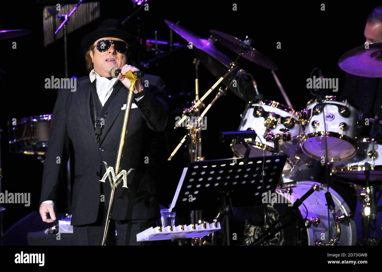 Van Morrison performs on stage at the Royal Albert Hall in west London ...