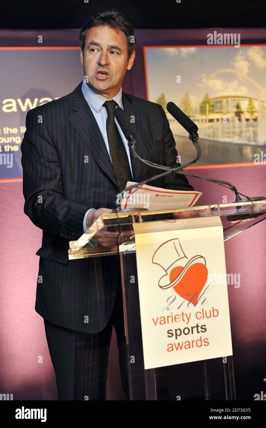 Chris Cowdrey speaking at the 27th Variety Club Sports Awards, held at ...