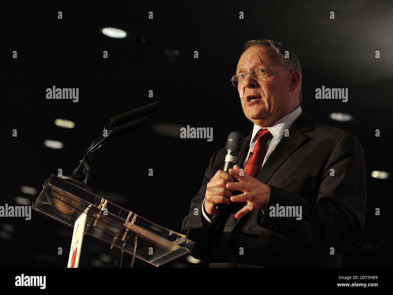 Gary Newbon speaking at the 27th Variety Club Sports Awards, held at ...