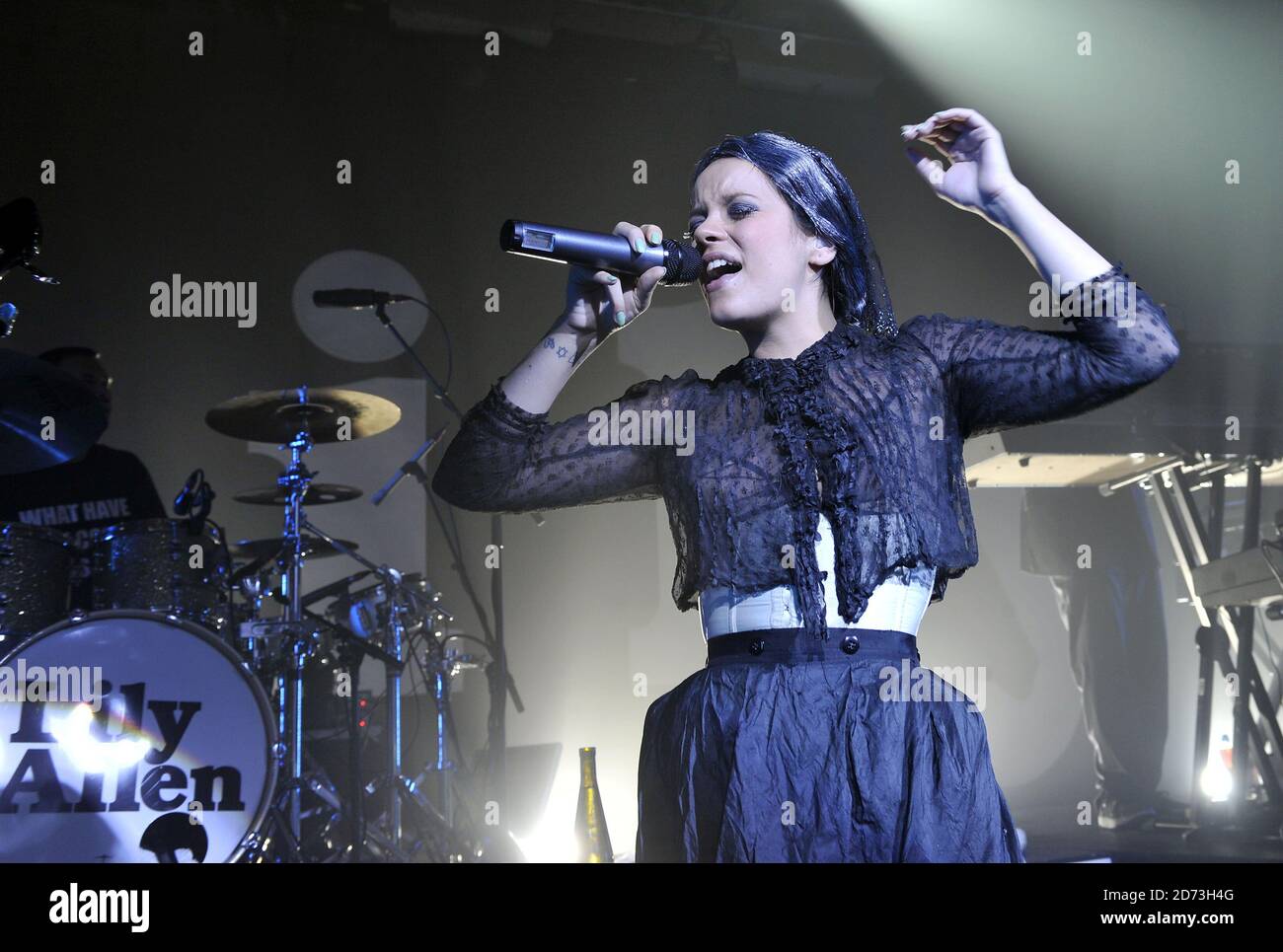 Lily Allen performs on stage at The Tabernacle in West London, as part ...