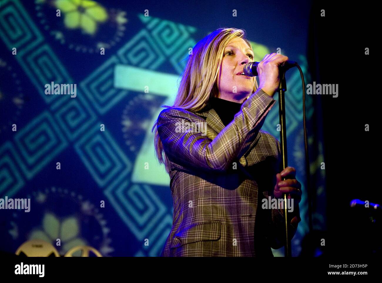 Sarah Cracknell of St Etienne performing on stage at the Bloomsbury ...