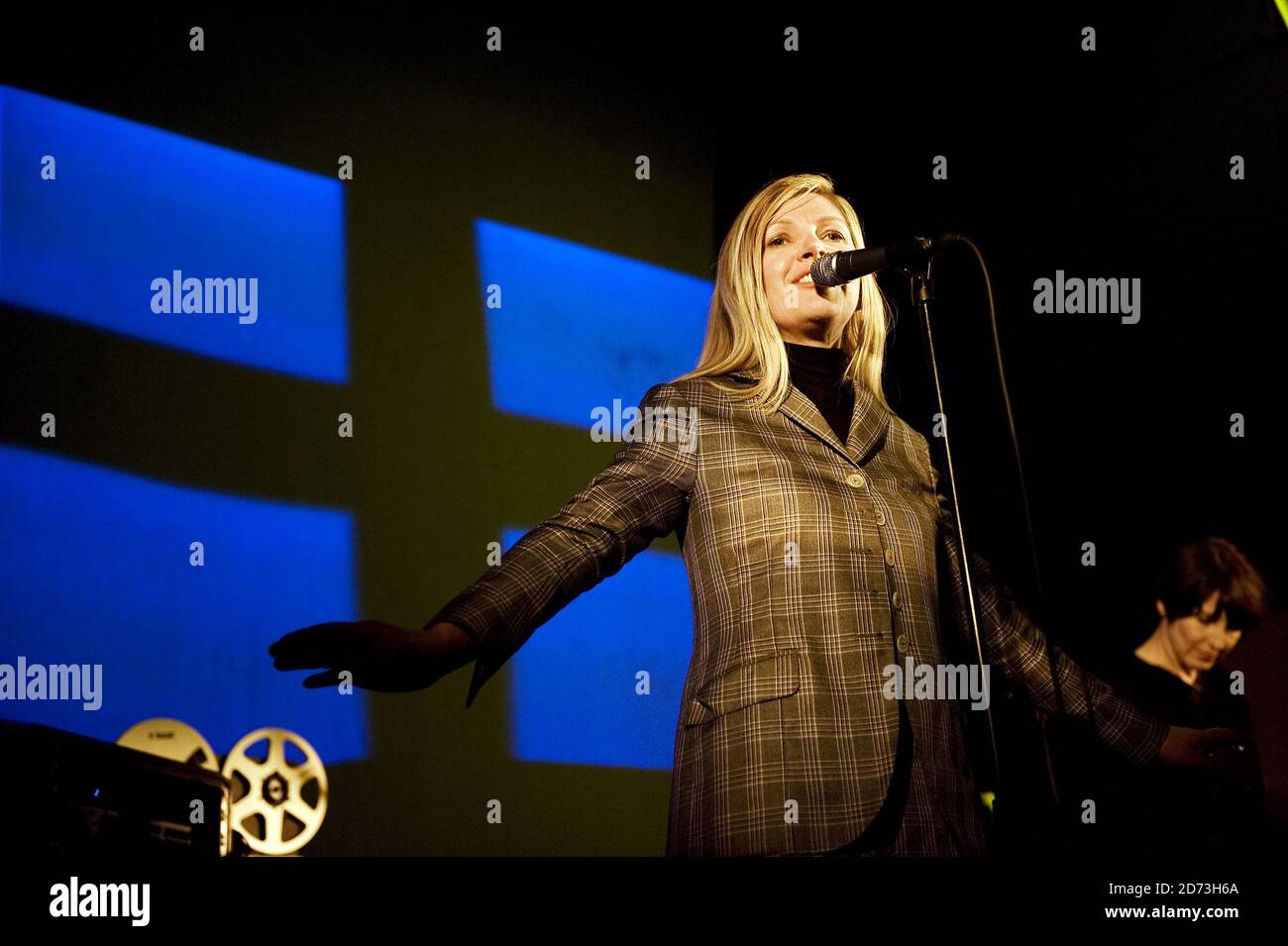 Sarah Cracknell of St Etienne performing on stage at the Bloomsbury ...
