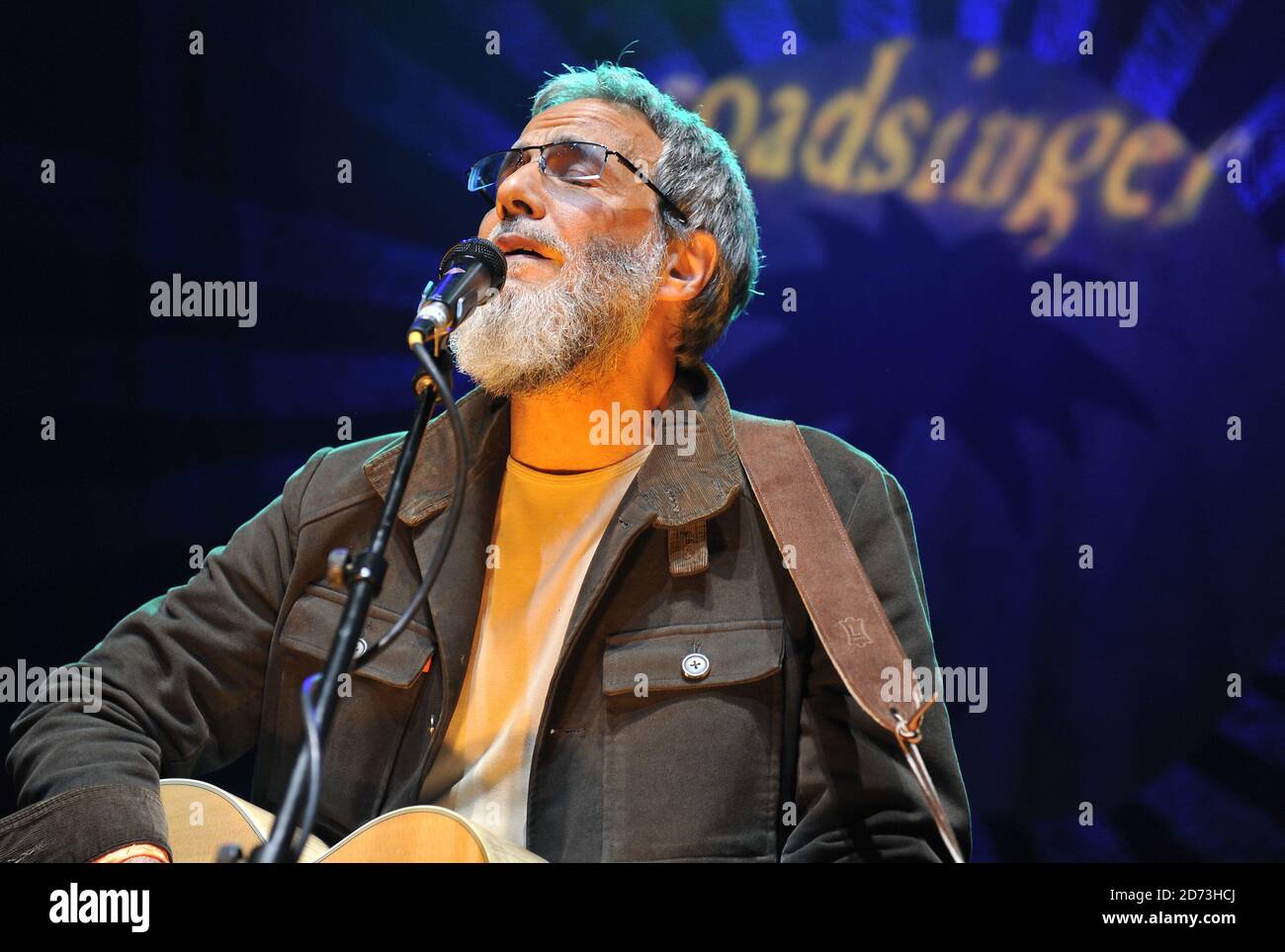 Yusuf Islam performing live on stage at the Shepherd's Bush Empire in ...
