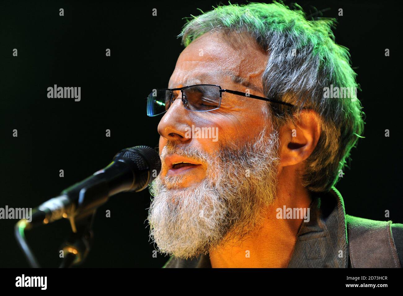 Yusuf Islam performing live on stage at the Shepherd's Bush Empire in ...