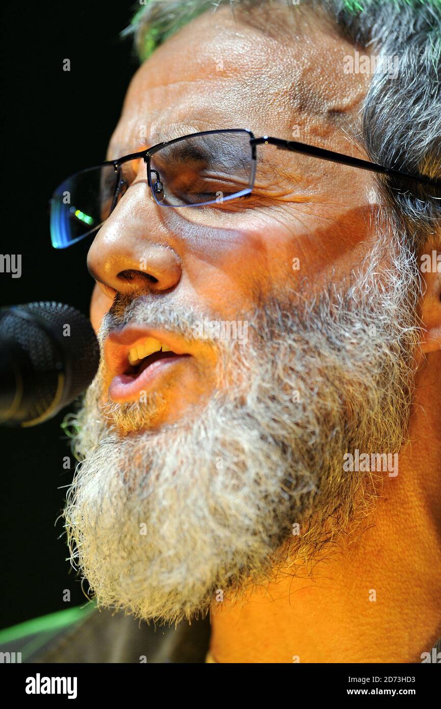 Yusuf Islam performing live on stage at the Shepherd's Bush Empire in ...