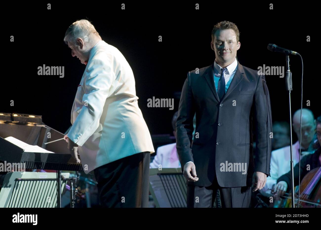 Russell Watson performing at the Hampton Court Palace Festival, held at ...