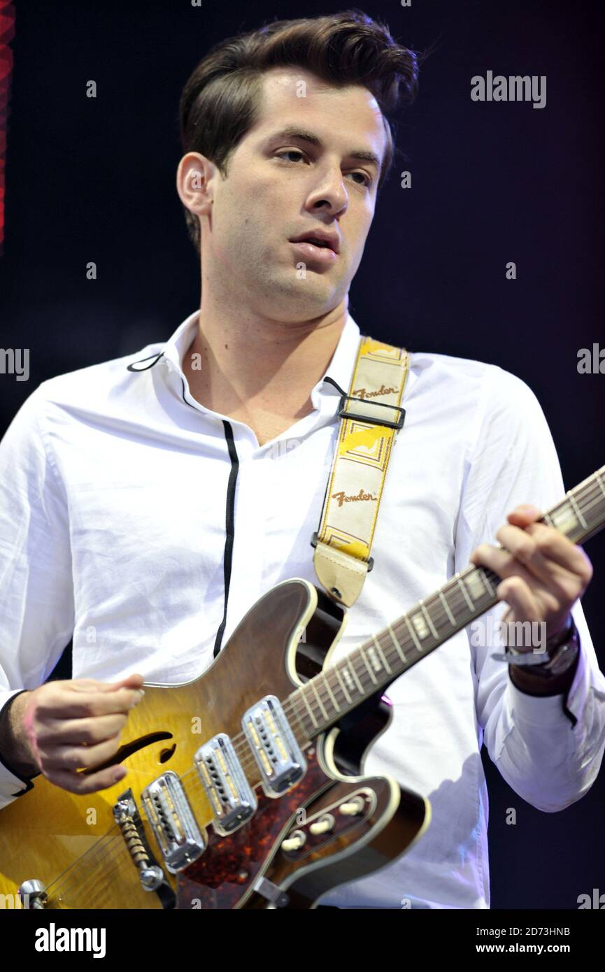 Daniel Merriweather featuring Mark Ronson performing on stage during ...