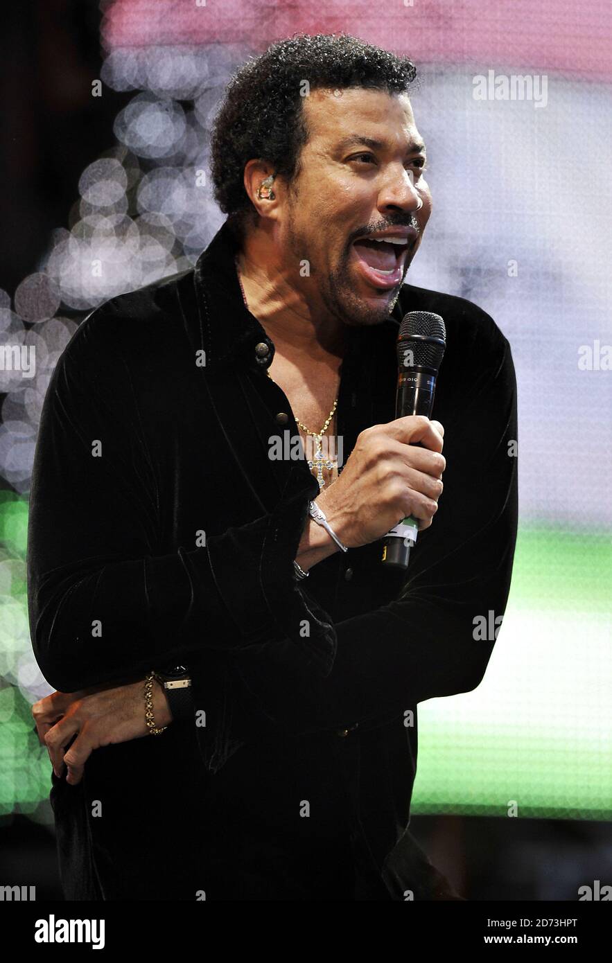 Lionel Richie performing on stage during Capital 95.8 Summertime Ball ...