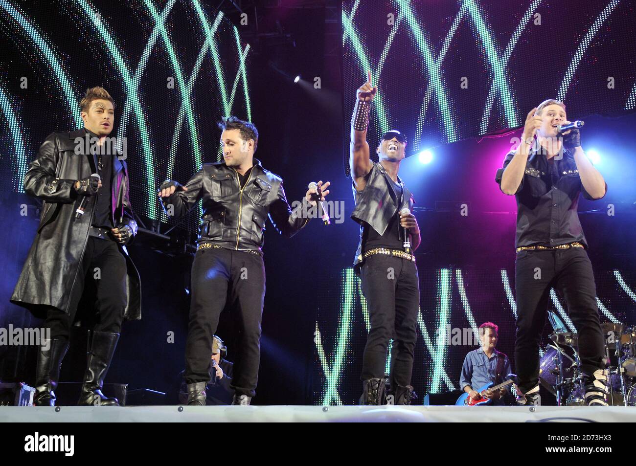 Blue performing on stage during Capital 95.8 Summertime Ball with ...