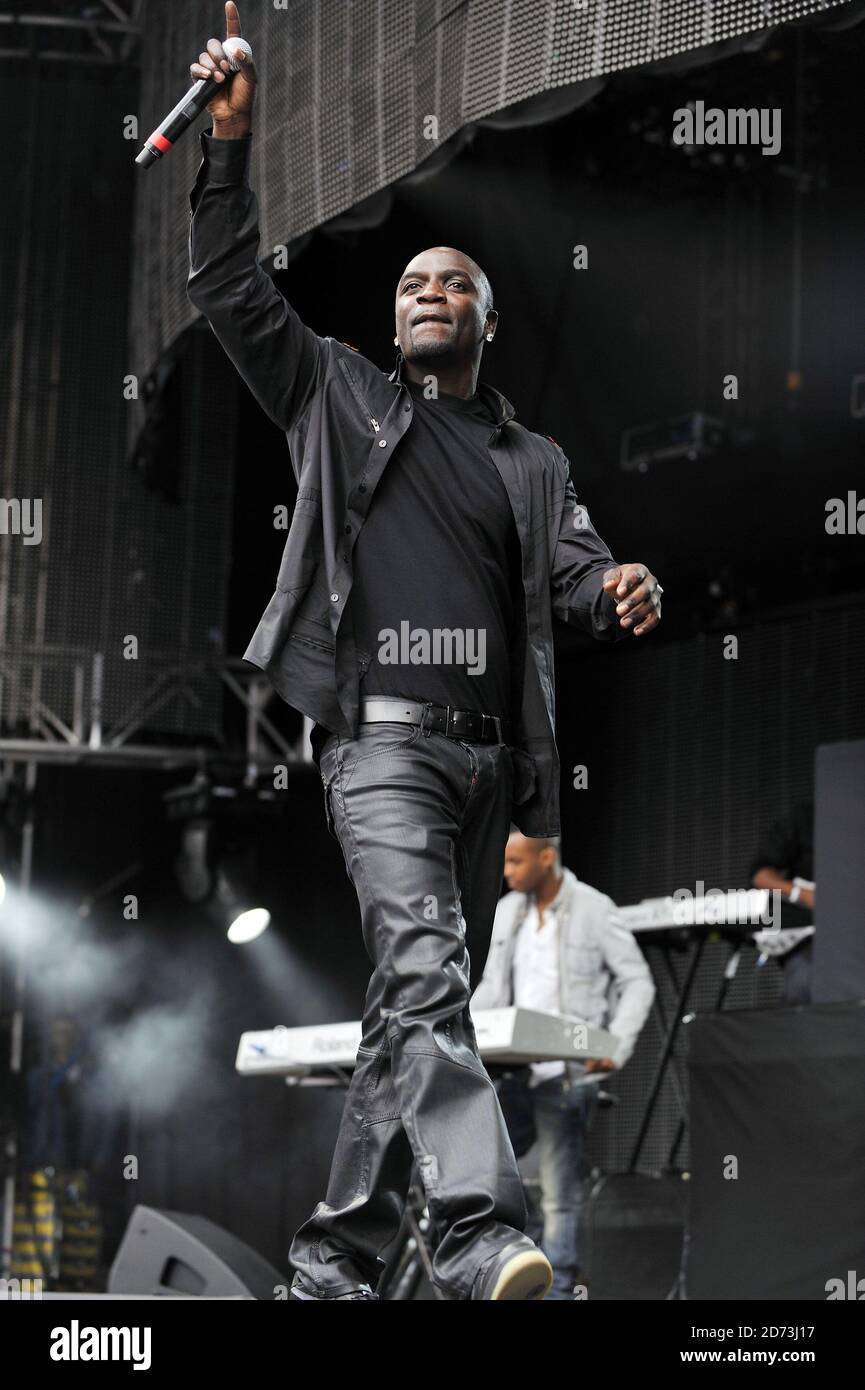 Akon performs on stage during Capital 95.8 Summertime Ball with ...
