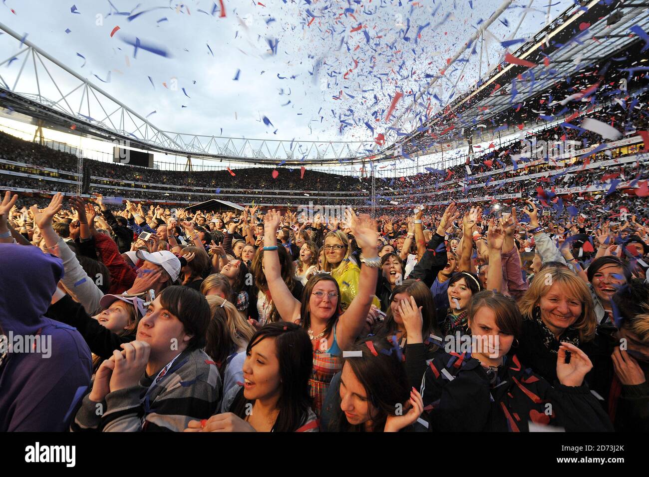 The crowd at the Capital FM Summertime Ball, held at the Emirates ...