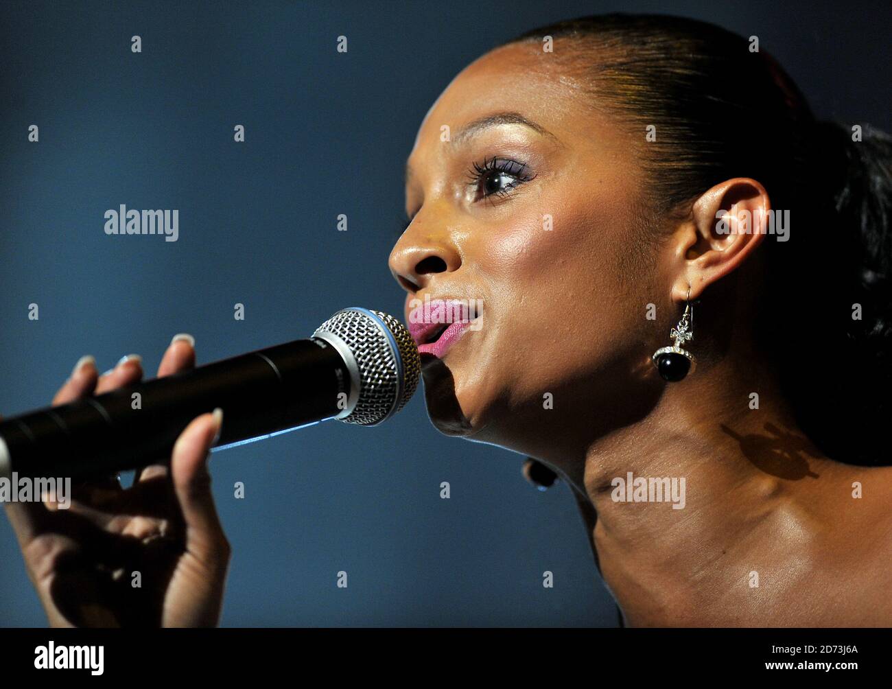 Aleisha Dixon performs live on the first day of the Isle of Wight ...