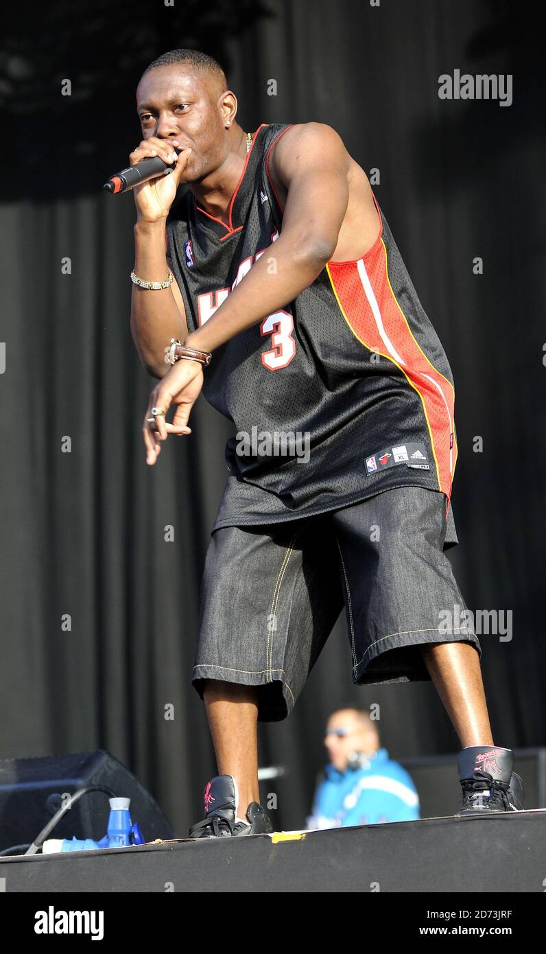 Dizzee Rascal performing at the 2009 Wireless Festival in Hyde Park ...