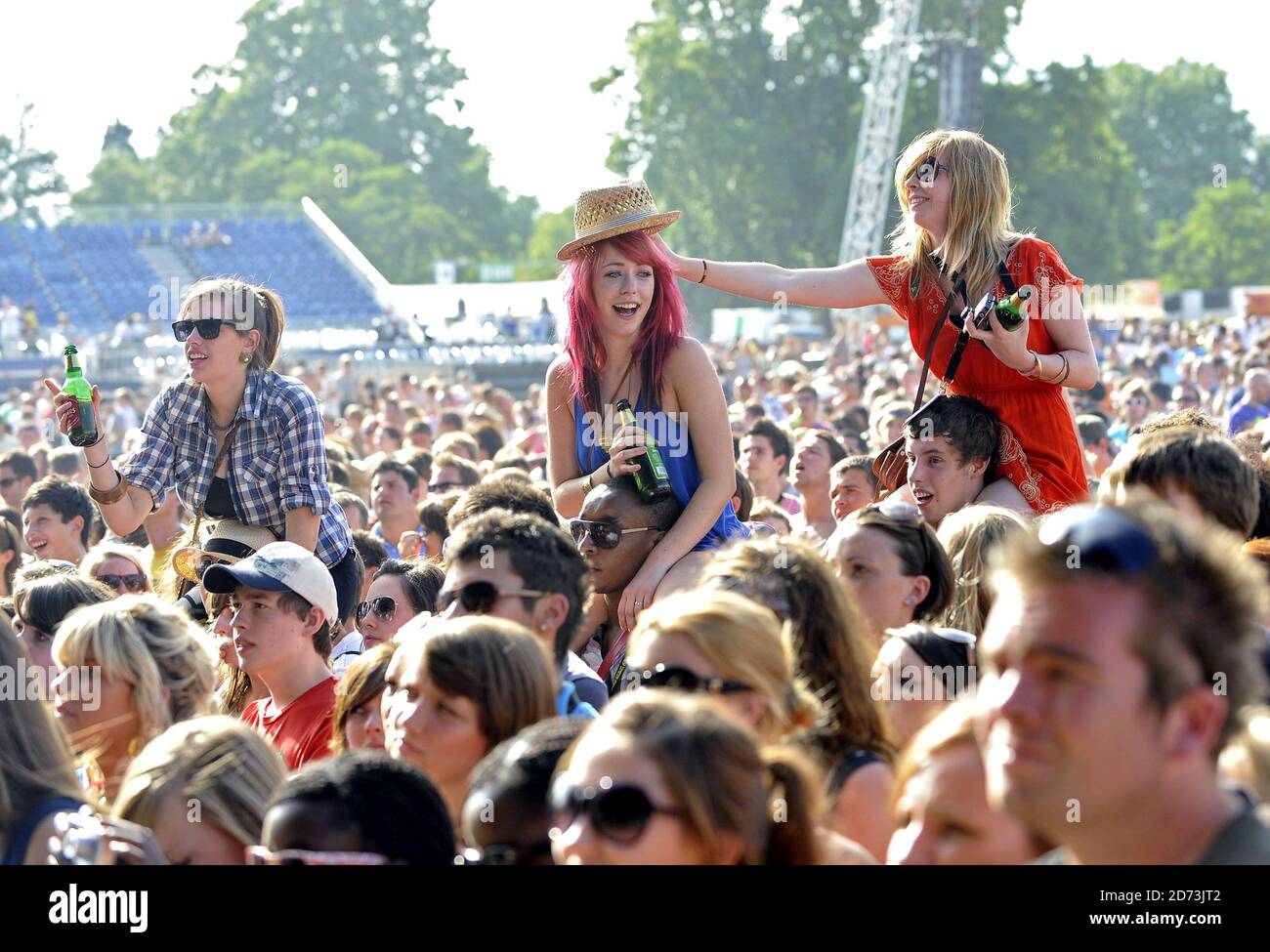 The crowd at the 2009 Wireless Festival in Hyde Park, London Stock ...
