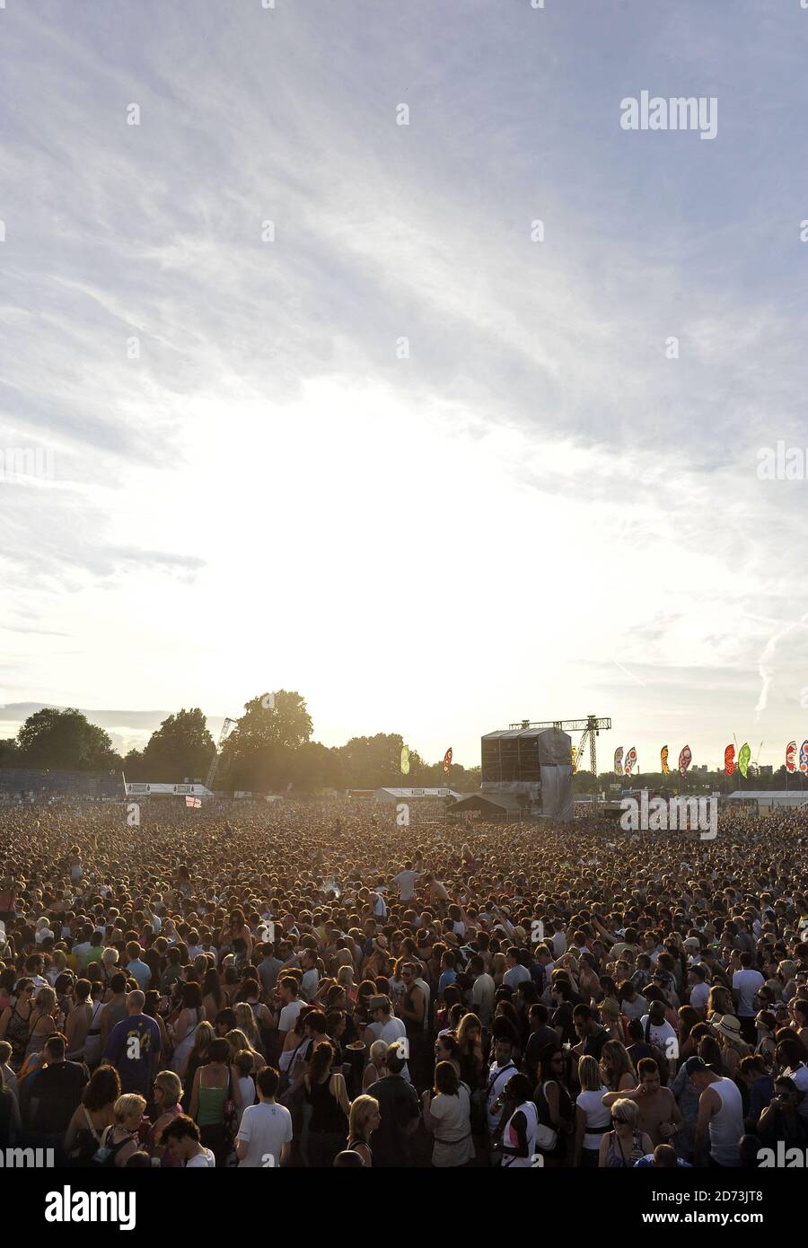 The crowd at the 2009 Wireless Festival in Hyde Park, London Stock ...