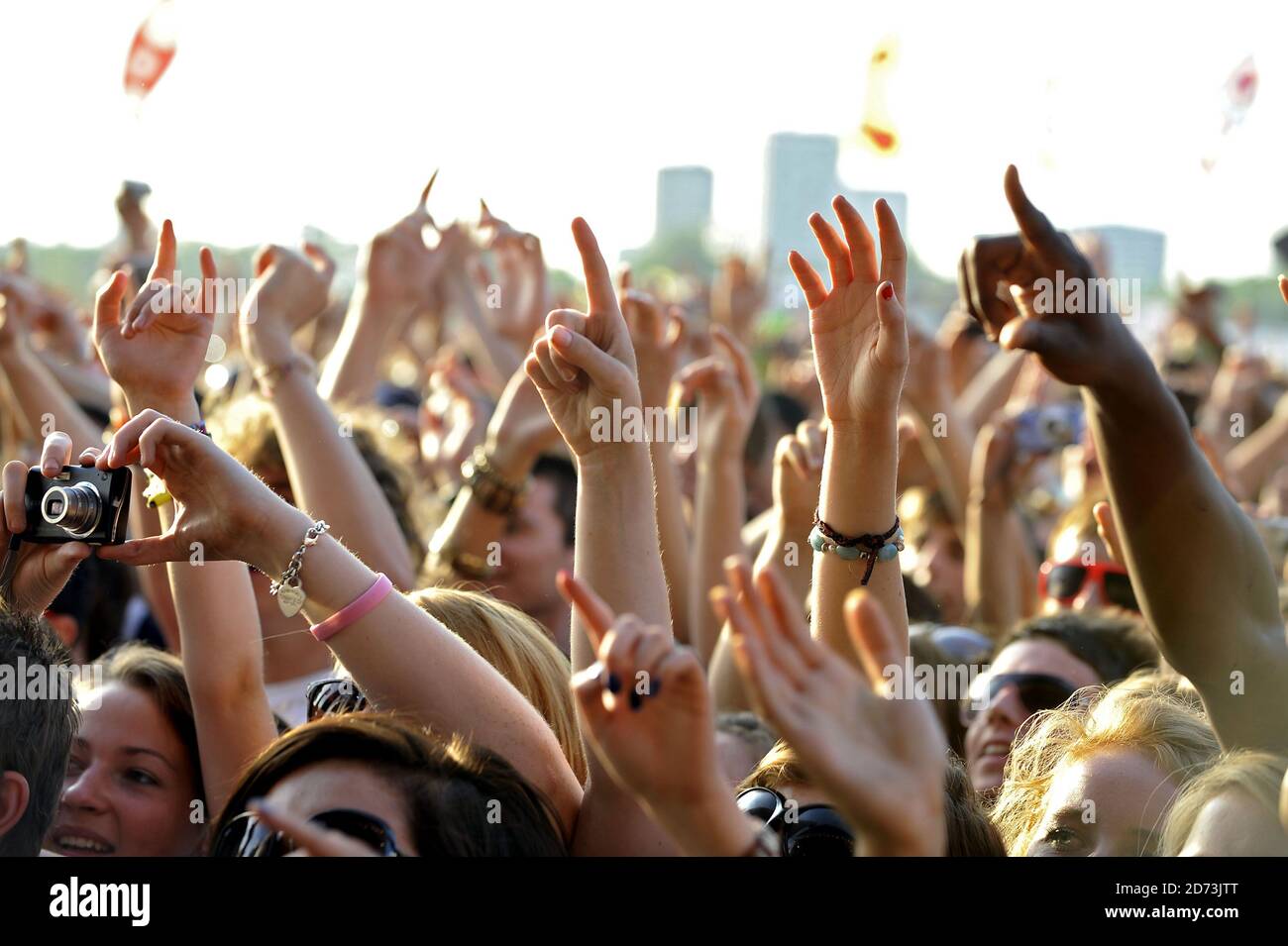 The crowd at the 2009 Wireless Festival in Hyde Park, London Stock ...